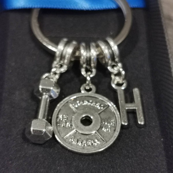Gym Gift Weight Dumbbell Keyring Gym Keyring Body Builder Gym Gift ...