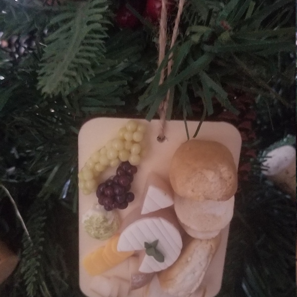Faux Fake Food Christmas Ornaments, Charcuterie Ornament, Food Ornament ...