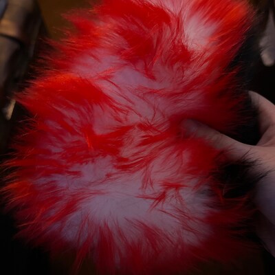 Any Color Fluffy Furry Raccoon Red Panda Stripe Extra Soft Puffy ...