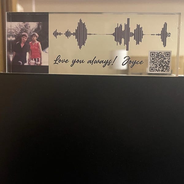 Soundwave Art QR Code | Song Plaque CUSTOM | Sound Wave With QR Code ...