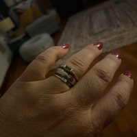 Rose Gold Initial Ring, Tiny Dainty Stacking Ring, 9K Rose Gold Stackable Ring - Etsy