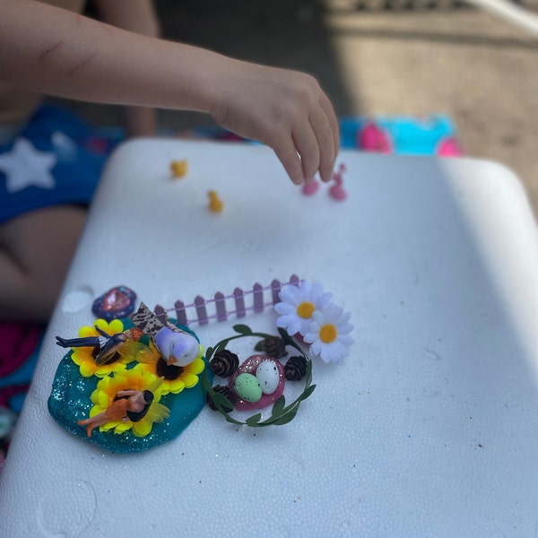 Fairy Garden Play Dough Kit,sensory Kit, Play Dough Kit, Playdoh ...