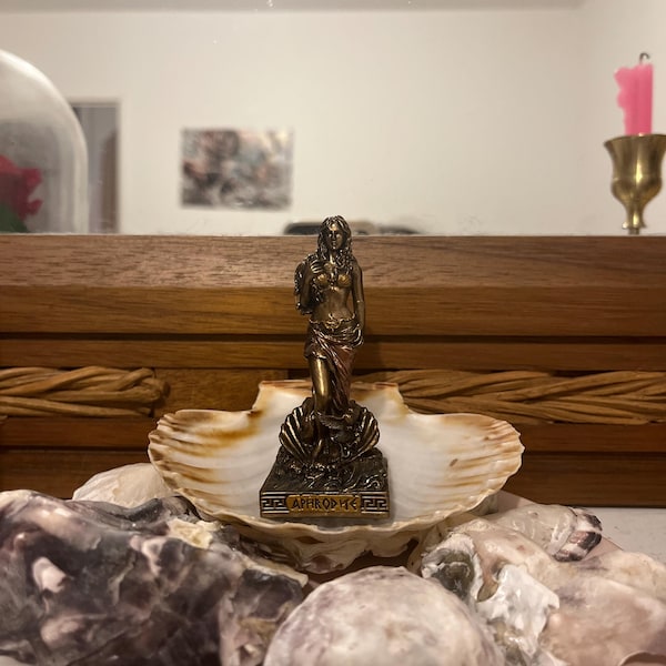 Vintage Aphrodite Mini Statue - Small Hand-painted Ancient Greek ...