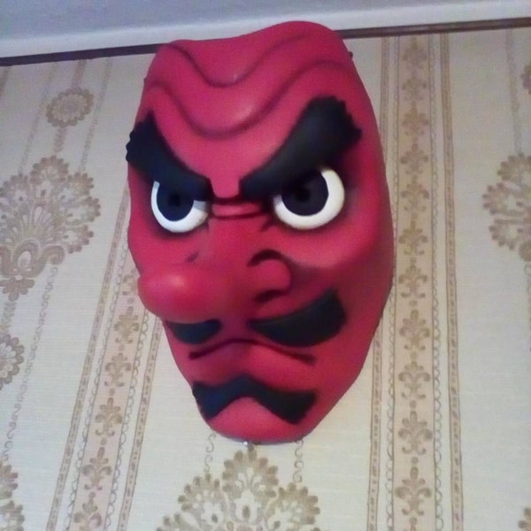 Urokodaki Japanese Anime Mask. Handmade With Custom Colors. Art for ...