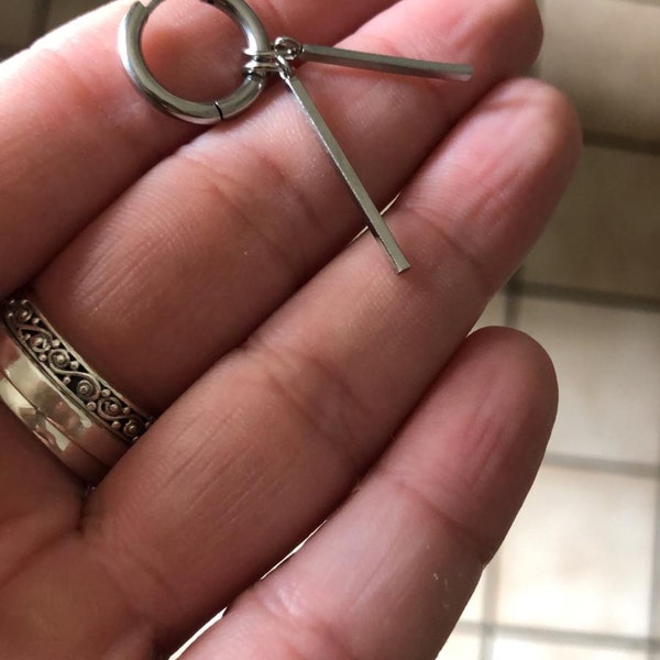 One Double Stick Dangle Stick Earring Male Stick Dangle Stick Long ...