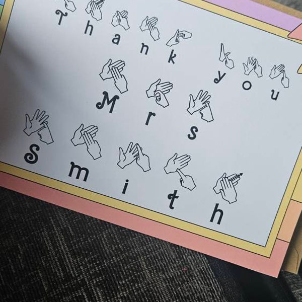 BSL Birthday Card Happy Birthday Card British Sign Language, Bday for ...