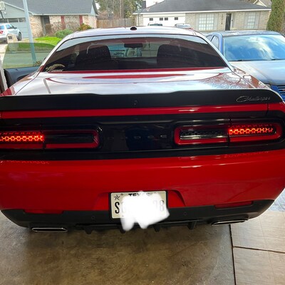 Custom Text Front Bumper Vinyl Decal Fits Dodge Challenger Sxt - Etsy