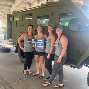 Reps & Rivals Signature American Flag and Barbell Racerback Crossfit ...