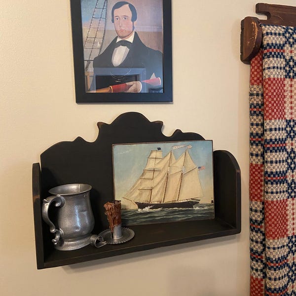 Colonial Portrait on 8x10 Canvas Primitive Portrait Folk Art Portrait ...