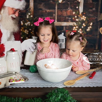 Santa Digital Backdrop Christmas Scene Christmas Digital - Etsy Canada