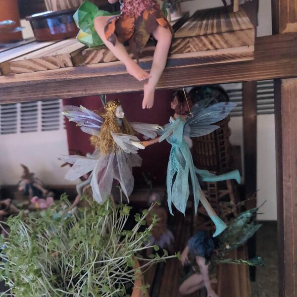 Fairy Doll - ROSE - Bendable Fairy Ornament - Posable Art Doll - Unique ...