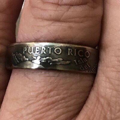 Puerto Rico Coin Ring - Etsy