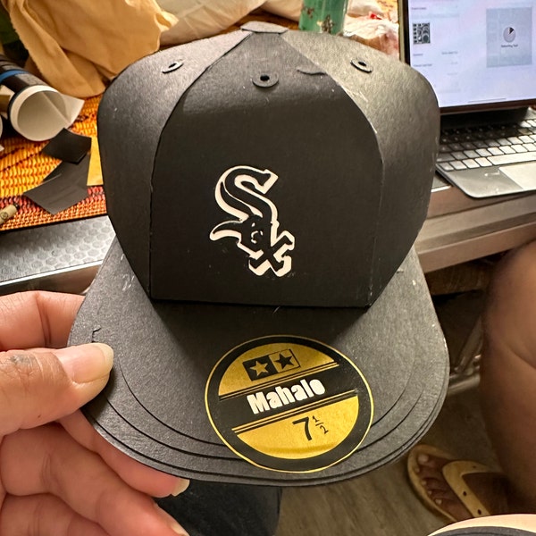 Baseball Cap Sticker SVG File 59 New Era Style Layered Sticker for 3D ...