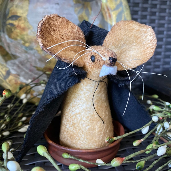 Dracula Vampire Mouse for Tiered Tray Display, Creepy Halloween Decor ...