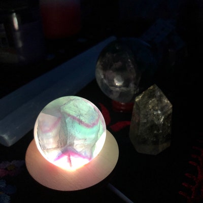 Crystal Light Stand // MADE TO ORDER // Crystal Lamp // Led Light ...