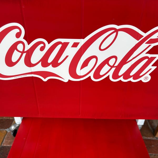 Coca-cola Script Die Cut Vinyl Sticker, for Laptop, Appliances, Bumper ...
