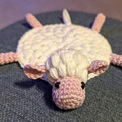 PDF Crochet Pattern Cute Little Sheep Animal Coaster - Etsy