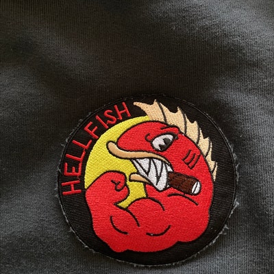 The Simpsons Flying Hellfish Grandpa Embroidered Sew on Iron on Patch ...