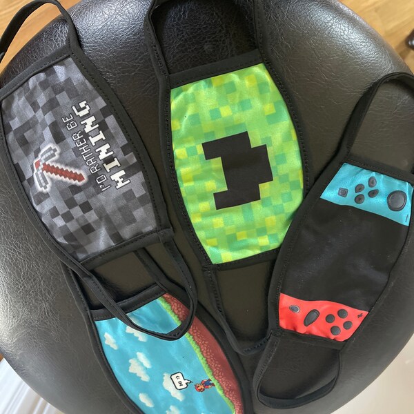 Rubik's Cube Face Mask, Rubik's Mask, Kids, Reversible, Reusable ...