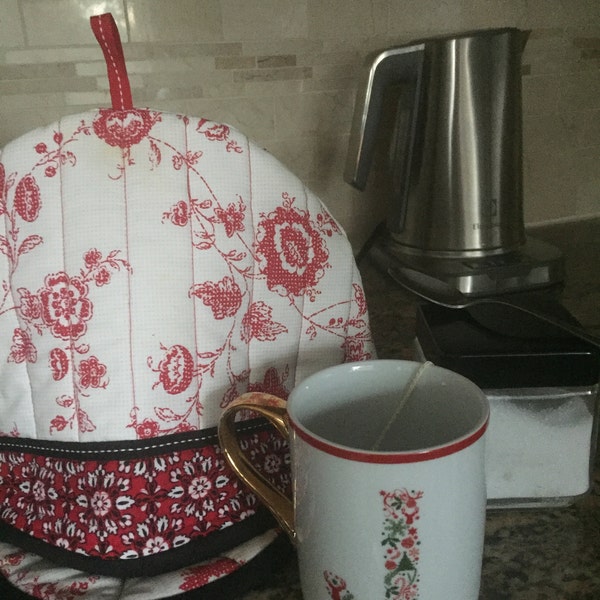 Handcrafted Quilted Tea Cozy Set in Neutral Tones, Pot Cover Set With ...