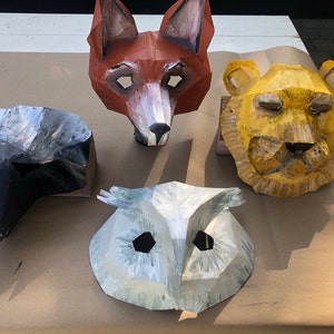 DIY Halloween Mask Wolf Mask Make Your Own Wolf Mask From | Etsy