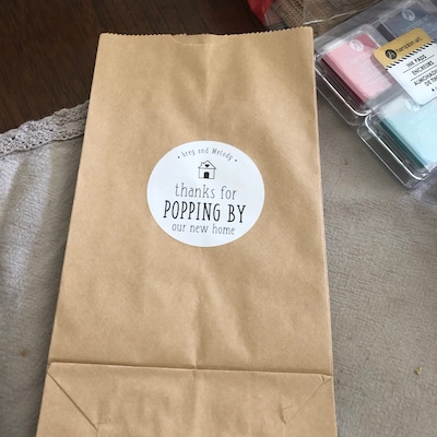 Thanks for Popping By, Housewarming Party Favors, Personalized Popcorn ...