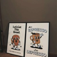 Sun Retro Cartoon ART PRINT, Vintage Sunshine Mascot Wall Art, Retro ...