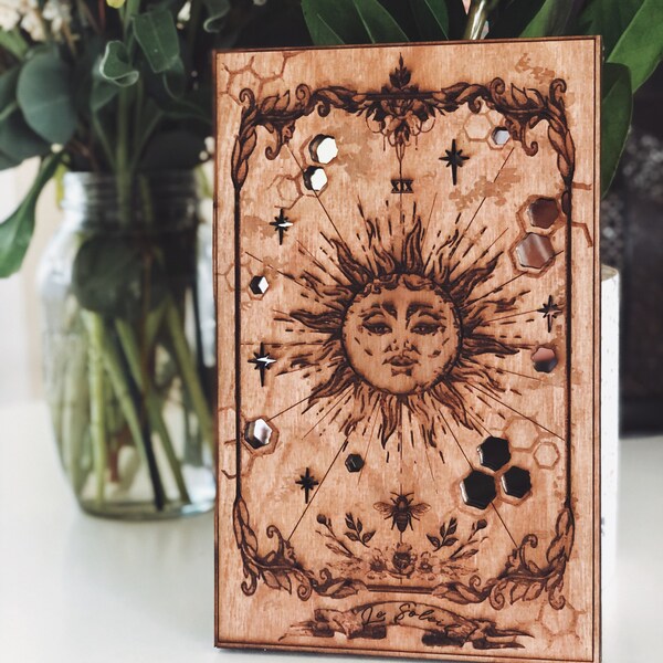 The Sun XIX Tarot Card Mirrors, Tarot, Moon Mirrors, Zodiac, Witchy ...