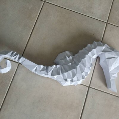 EMOTIONAL CLOUD DIY Origami Papercraft Metal Welding Trophy Decoration ...