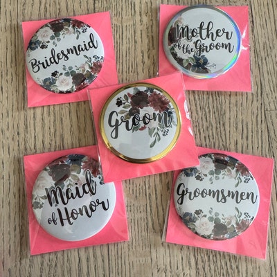 Woodland Baby Shower Mommy to Be Pins Forrest Baby Animal Personalized ...