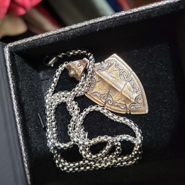 Monothic Battlescar Cross Shield Sterling Silver - Etsy