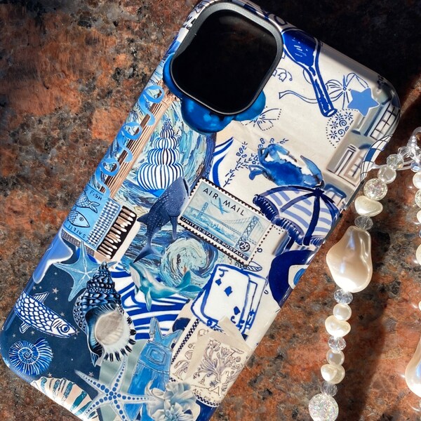 Coquette Italian Summer Collage Phone Case, Coastal Italy Phone Case ...