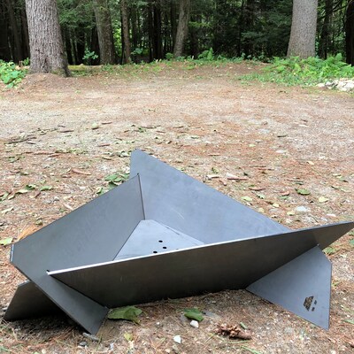 Large Hot Rolled Steel Fire Pit - Etsy