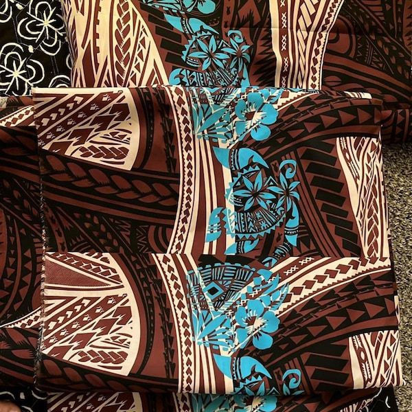 Polynesian Fabric - Fusion Tribal Tattoo, Samoan, Tongan, Island Fabric ...