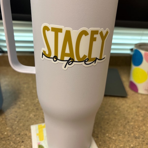 Custom Name Sticker | Personalized First and Last Name Sticker ...