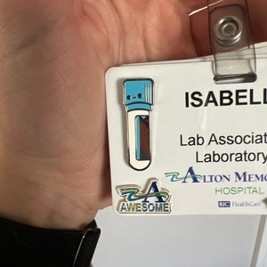 Phlebotomy Enamel Pin, Nurse Enamel Pin, Laboratory Science Pin, MLS ...