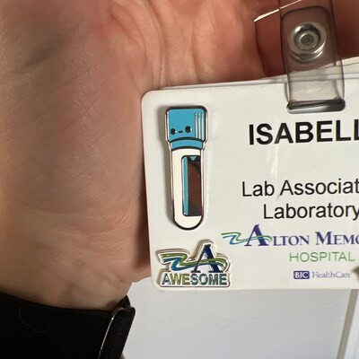 Phlebotomy Enamel Pin, Nurse Enamel Pin, Laboratory Science Pin, MLS ...