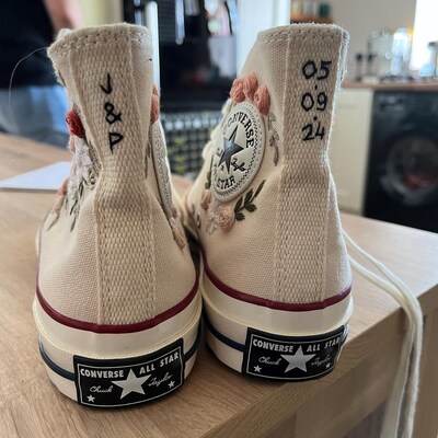 Embroidered Converse/ Converse Custom Constellation Embroidery ...