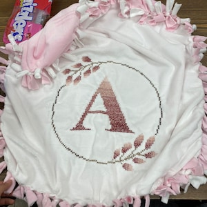 Monogram Floral Ombre Alphabet Letter “S” Cross Stitch Pattern ...