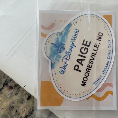 Disneyworld Cast Member Customizable Sticker Cast Member - Etsy