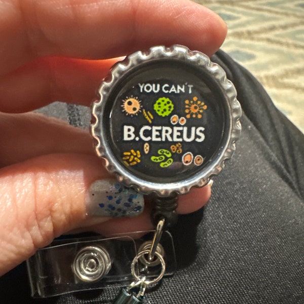 Laboratory Panic Value Wisdom Spoken Retractable Badge Reel Lab Week ...