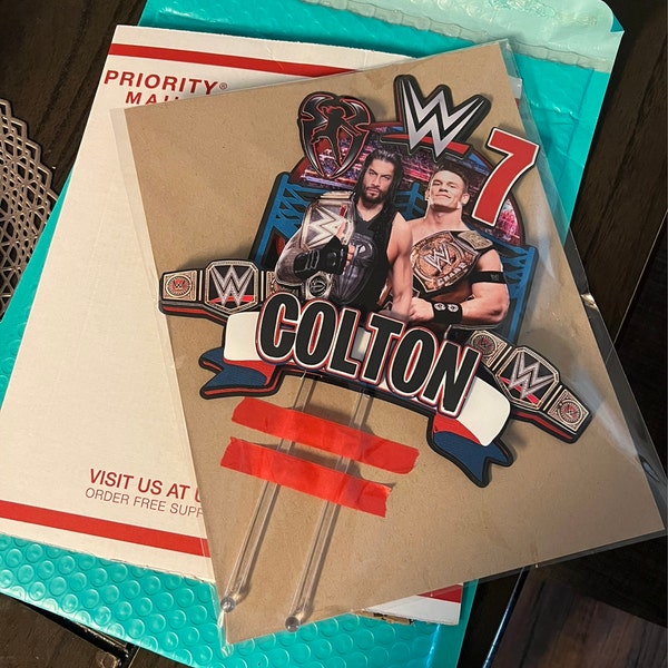Wrestling Cake Topper - Etsy