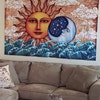 Ocean Sunrise Tapestry Wall Hanging by Artist Dan Morris, Sun Moon ...