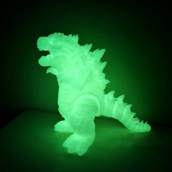 Glow-in-the-dark Godzilla Titan - Articulated Tail. Arms, Legs, and ...