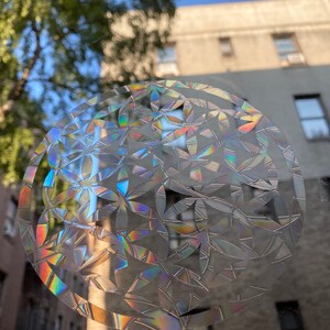 Rainbow Crystals Vinyl Window Cling Sun Catcher Set of 7 | Etsy