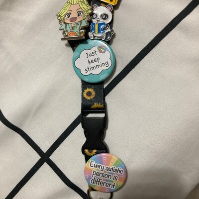 Not Rude, Just Anxious Pin Badge Social Anxiety Pin Anxiety Badges - Etsy