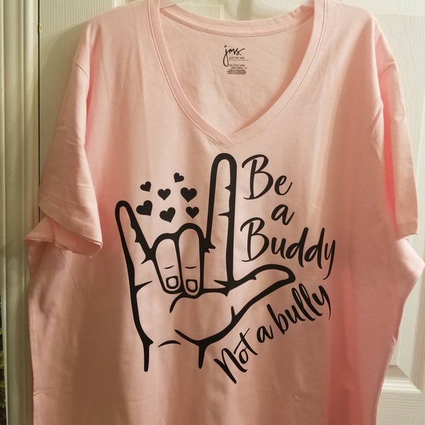Be A Buddy Not A Bully Svg, Pink Shirt Day Svg, Friends Svg,cricut ...