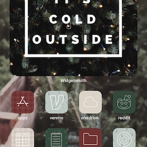 Christmas Desktop Wallpaper Organizer Includes Folders | Etsy