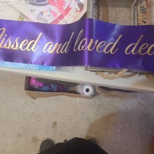 Funeral Memorial Ribbon Custom Printed W/your Message - Etsy