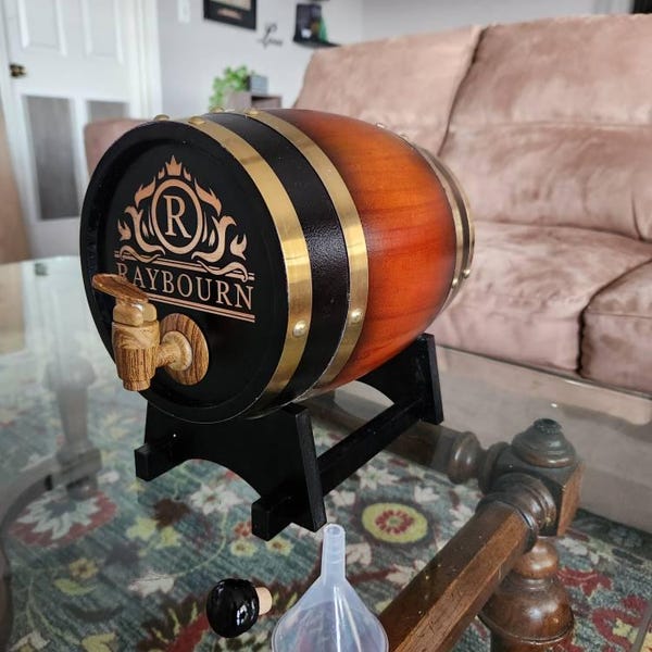 Personalized Engraved Whiskey Barrel 3L | Mini Wood Whiskey Barrel ...